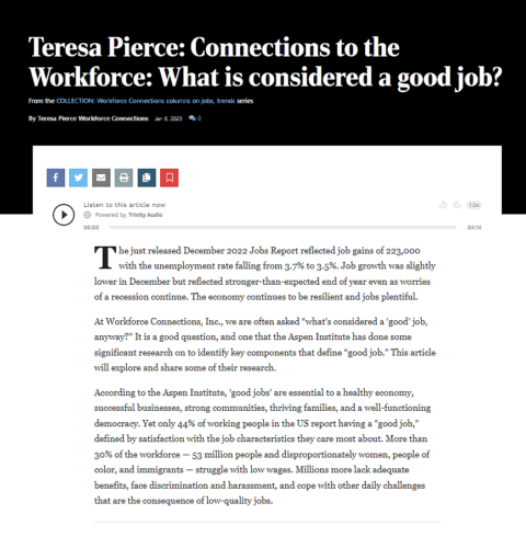 La Crosse Tribune Article | Workforce Connections