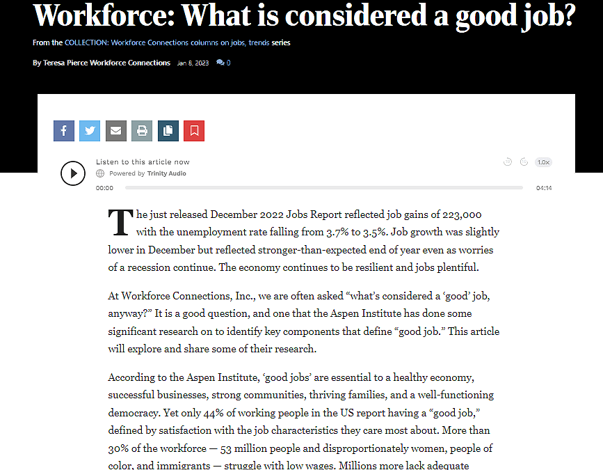La Crosse Tribune Article | Workforce Connections